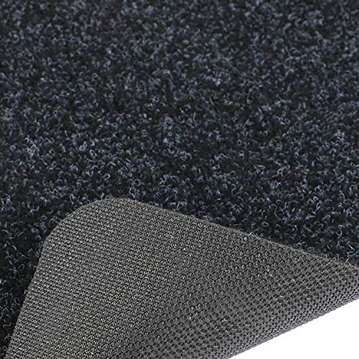 Houseables Urinal Mats, Floor Pads, 12 Pack, 17.25" x 20.5", Black, Blue, Homeplate, Polypropylene Fibers, Disposable, Splash Mat, Pee Pad, for Men’s Bathroom, Urine, Restroom, Eliminating Odor