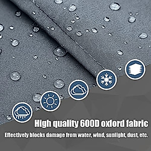 TORUTA Miter Saw Cover 600D Heavy Duty Oxford Cloth 27.55"Lx23.62"Wx27.55"H Water and Sun Protective Cover for Composite Wood Saws