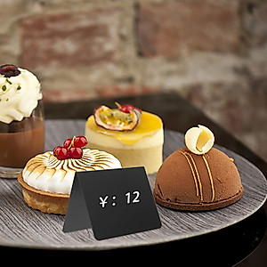 1 Set Desktop Cake Dessert Label Card Standing Memo Board Mini Chalkboard Signs for Food Small Blackboard Chalk Board Sign Board Table Chalkboard Sign Message Board for Shop