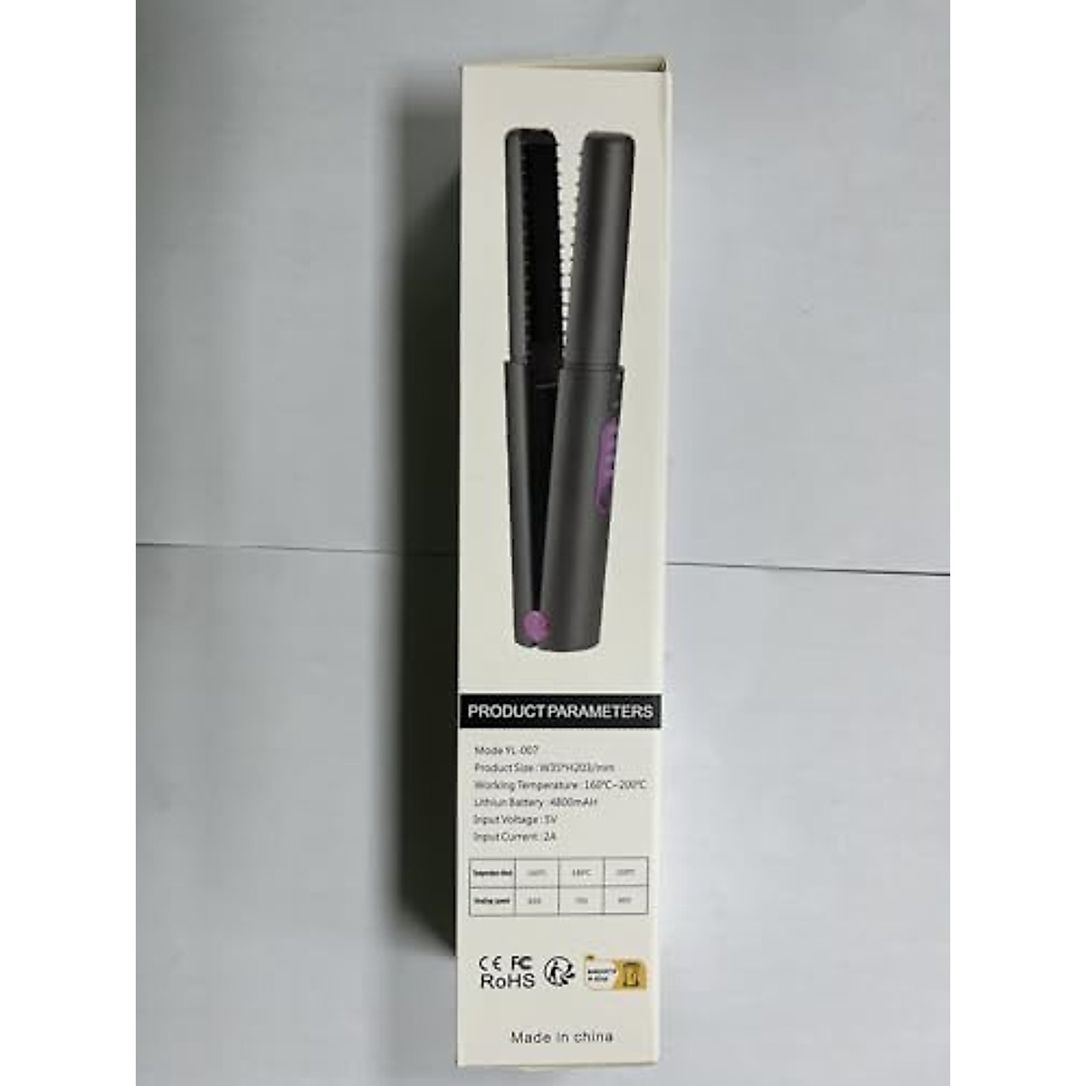 JMFONE Cordless Hair Straightener, Mini Cordless Flat Iron 2 in 1, Portable USB-C Rechargeable 5000mAh Battery, Ceramic Plate, Quick Heat & 3 Adjustable Temp,Travel Size Preferred for Women Girl