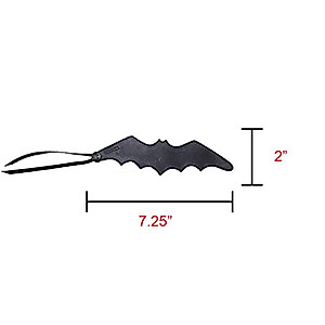 Hide & Drink, Bat Bookmark Leather/Superhero/Comics/Bookworm Gifts/Book Lovers/Accessories, Handmade Includes 101 Year Warranty :: Charcoal Black