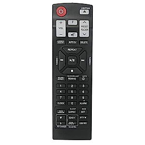 AKB74955331 Replaced Remote Fit for LG Mini Hi-Fi System CK43 CKD43F CK56 CKS57F CMS4550F CMS4550W CM4560 CJS45W CJ65 CJS65F CJ45 CJS45F FH6 CJ98 NJ98F OK99