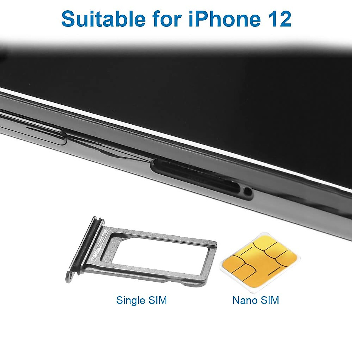 MMOBIEL SIM Card Slot Tray Holder Replacement Compatible with iPhone 12 ...