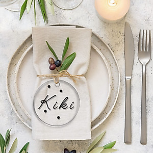 UNIQOOO 3.25“ Clear Acrylic Christmas Tree Ornament, Stocking Gift Tag, Acrylic Blanks, Wedding Gift Tag, Pack of 20