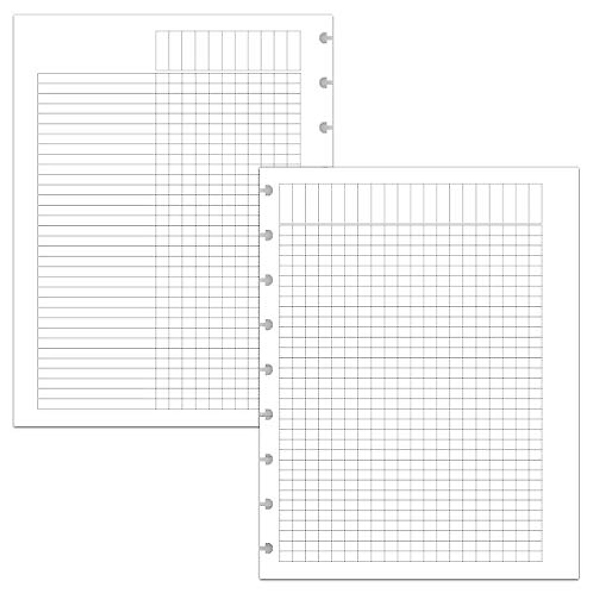 BetterNote Classroom Checklist Refill Pages Teacher Discbound Notebooks, Student Roster, Gradebook, Fits Disc Big Happy Planner, Circa, Arc, TUL (Double Checklist- 25 Sheets, 9-Disc, 7"x9.25")