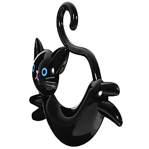 CATIEBYE Modern Towel Hanger for Kitchen Bathroom Towel Holder Wall-Mounted Bath Towel Rack Cat Towel Holder for Women Children