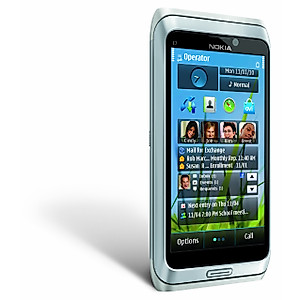 Nokia E7-00 Unlocked GSM Phone with Touchscreen, QWERTY Keyboard, Easy E-mail Setup, GPS Navigation, 8 MP Camera--U.S. Version with Warranty (Silver)