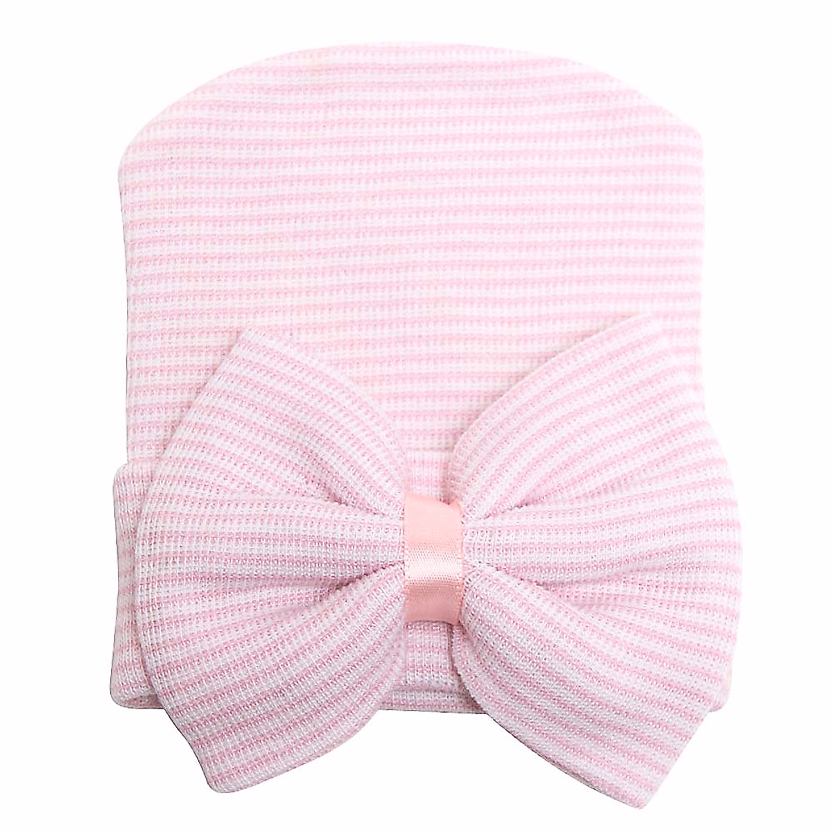 Sarfel Newborn Hats for Girls Hospital Hat Baby Girl Bows and Headbands Infant Beanie Nursery Caps Pink