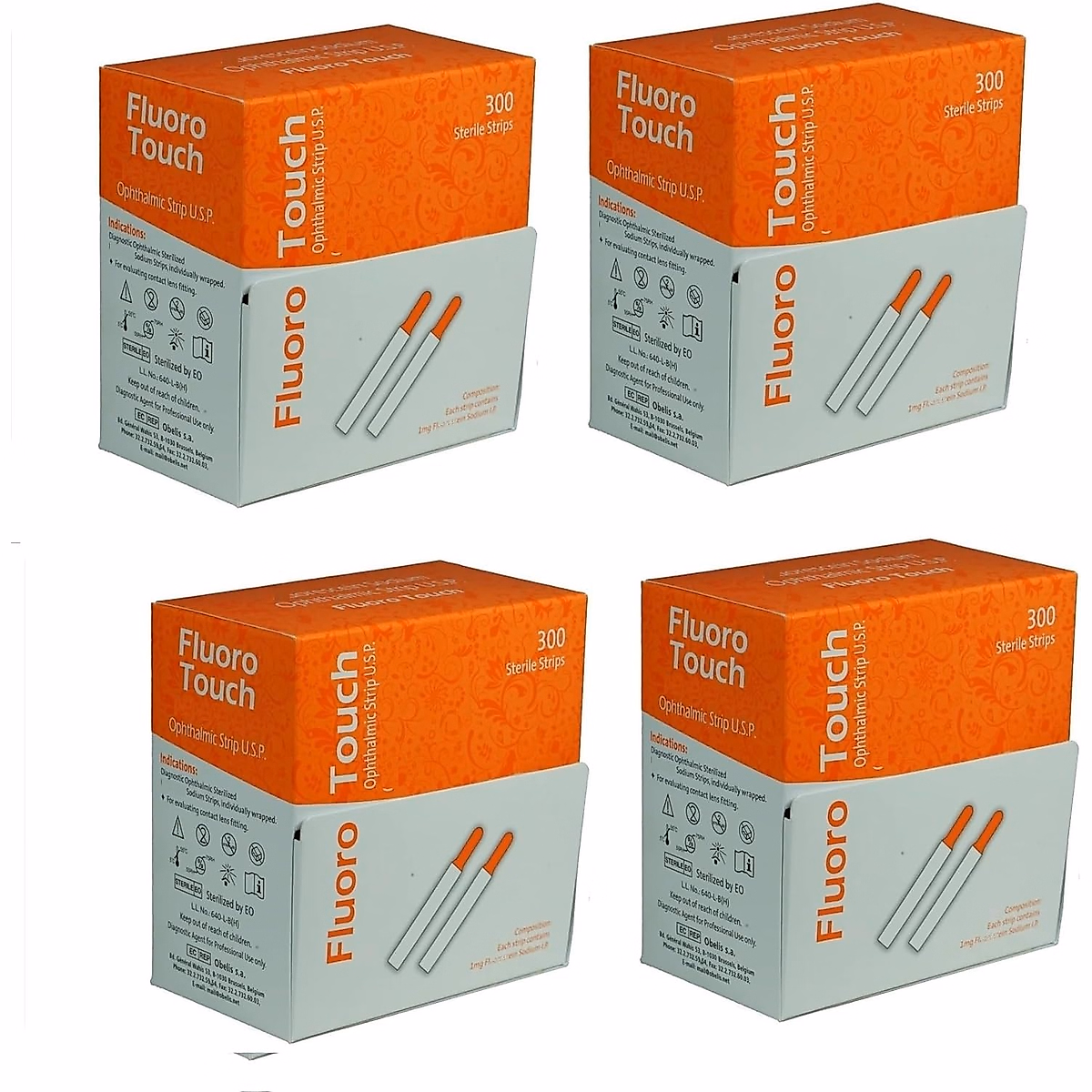 Ophthalmic Fluoro Touch Strips - Pack of 600 Strips