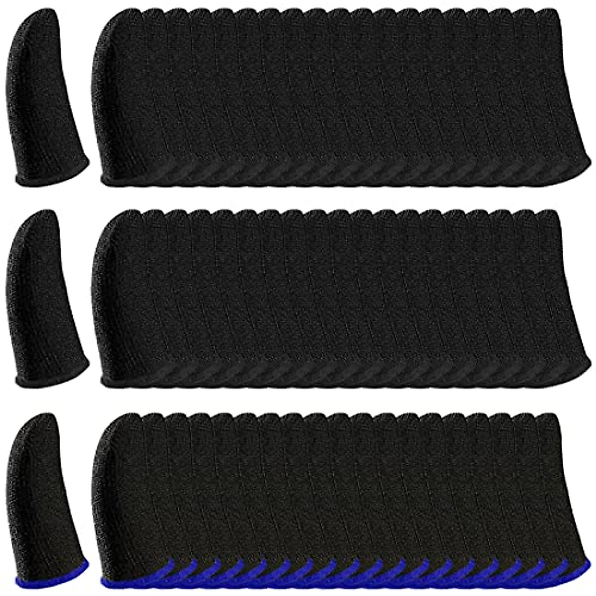 60 Pcs Gaming Finger Sleeves for Mobile Game, Anti-Sweat Breathable Seamless Thumb Finger Sleeve for League of Legend, PUBG, Rules of Survival, Knives Out, Fortnine