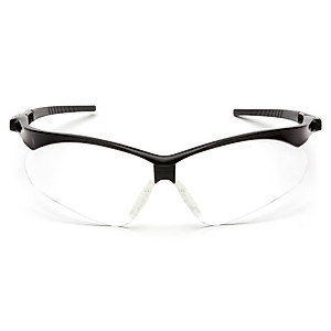 Pyramex Safety Products SB6310STP PMXTREME Safety Glasses, Clear Anti-Fog Lens with Black Frame & Cord, Clear