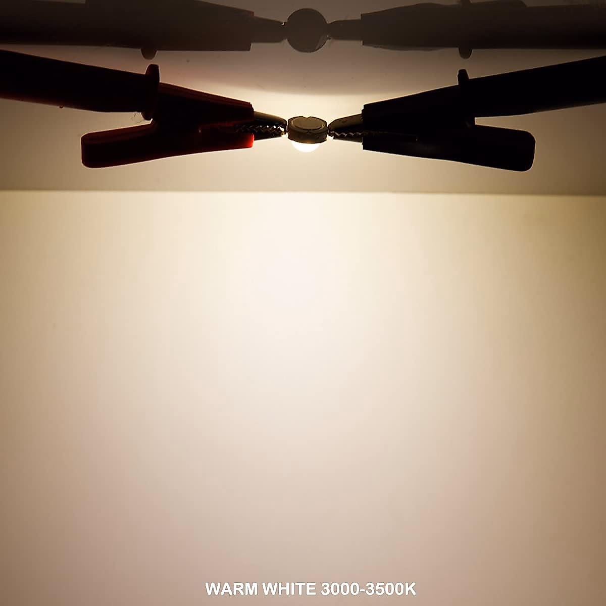 CHANZON 10 pcs High Power Led Chip 3W Warm White 3000K - 3500K (Input 600mA - 700mA / DC 3V - 3.4V / 3 Watt) Super Bright Intensity SMD COB Light Emitter Components Diode 3 W Bulb Lamp DIY Lighting