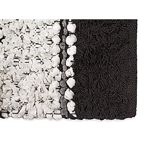 Chenille Bath Rugs Extra Soft and Absorbent, Bath Rugs for Tub Bathroom Shower Mat,Machine-Washable Durable Thick Area Rugs 20" x 32" Charcoal,Unique For Bedroom, Living Room, Kitchen,Nursery and more