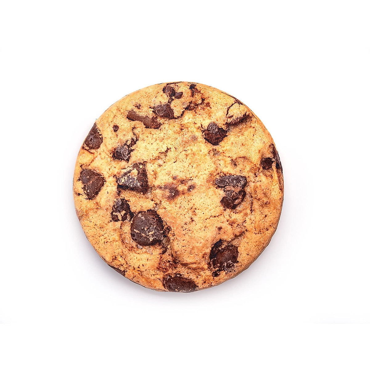 Chocolate Chip Cookie Multi-Purpose Memory Foam Pillow 18", Novelty 3D Print Decorative Super Soft Microfiber Flannel Covered Pillow, Foam Stuffed Cushions, Seat Pad for Couch, Chair, Floor, Sofa, Bed