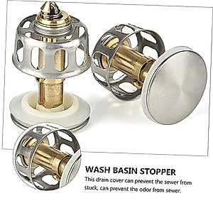 4 Pcs Sink Plug Bath Tub Plug Sink Bounce Filter Wash Basin Hair Catcher Sink Hair Stoppers Wash Basin Stopper Sink Drain Plug Wash Basin Plug Sink Stopper Wash Basin Bounce Plug