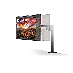 LG 27” 27BN88U-B Ergo IPS UHD 4K Ultrafine™ Monitor (3840x2160) with Ergonomic Stand & C-Clamp, USB Type-C™, DCI-P3 95% (Typ.) & VESA DisplayHDR 400