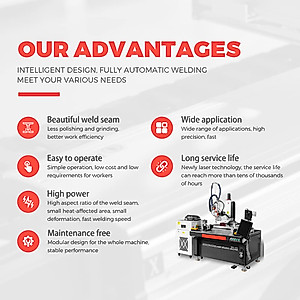 ZAC Platform 1500W Automatic Fiber Laser Welding Machine 220V Manipulator Laser Platform Welder for Metal Stainless Steel Three-axis Automatic Welding External Chiller (DLW-1500-VI)