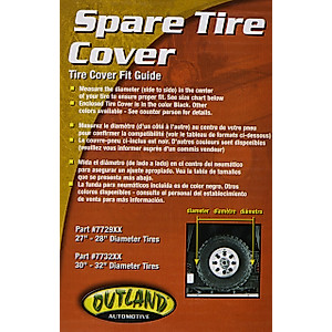 Rugged Ridge 12802.37 Spare Tire Cover, 30-32 Inch, Spice