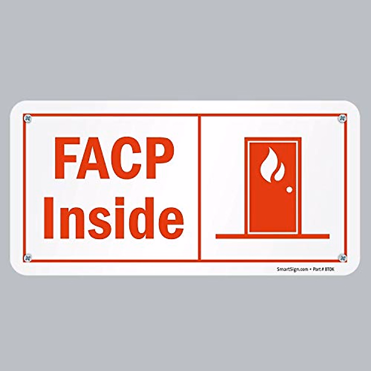 SmartSign - S-9947-PL-05x10 "FACP Inside" Sign | 5" x 10" Plastic