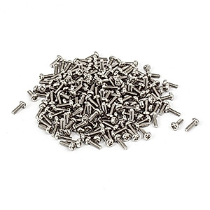 Aexit PM2 x Cleaning & Repair 6mm Metal Phillips Notebook Laptop Computer Screw Silver Computer Screws Tone 200pcs