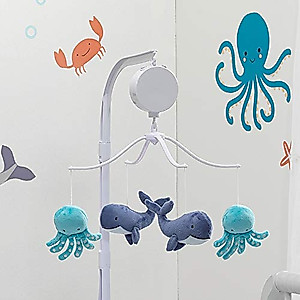 Bedtime Originals Musical Baby Crib Mobile, Whales Tale, Multicolor