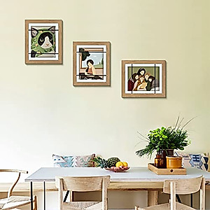 Frametory, 10x12.5 Kids Artwork Frames - Magnetic Front Opening, Tempered Glass, Tan Interchangeable Frames Can Hold About 50 PCS Artwork, Drawing, Paintings, Pictures, Art - Set of 4