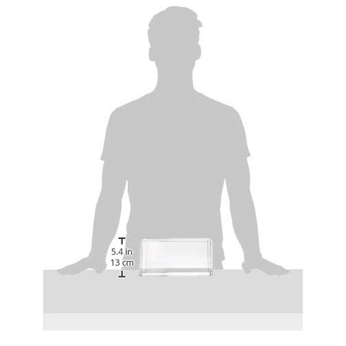 US Flag Store 94CCheckered 1:24 Scale Model Checkered Display Case, Clear, Black, White