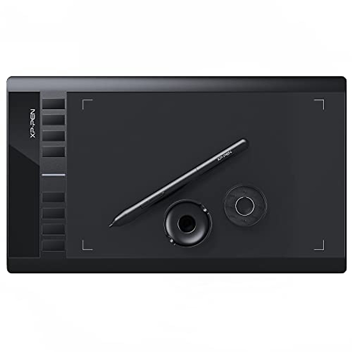 XPPen Star03 V2 Drawing Tablet Graphics Drawing Pen Tablet with 8192 Levels Pen Pressure Battery-Free Stylus Passive Pen Signature Board with 8 Hot Keys (Black)