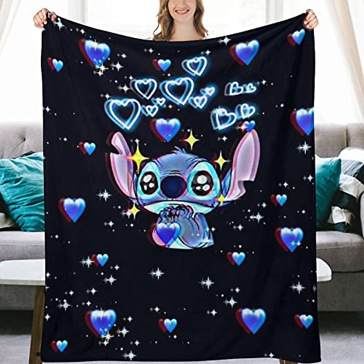 Anime Blankets Ultra-Soft Throw Blanket for Couch, Plush Cozy Blankets for Sofa Bed Lightweight Blankets 40"x50"