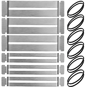 Boao 3 Sets Guitar Fret Protector Fingerboard Guards Stainless Steel Fretboard Protector Bass Guitar Fret Guards for Dressing and Polishing Frets Guitar Tool Luthier Tool Fret Polishing Kit