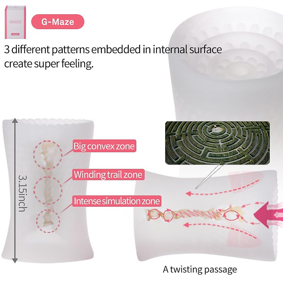 SabenaToy Male Masturbator in Capsule, Easy to Carry Penis Egg Masturbators, Mens Self-Pleasure Toys, Men Sex Toys for Palm Massager, Adult Toys for Glans Stimulator Disposable(G-Wave Purple)