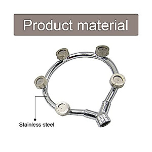 Atomizing Nozzles Stainless Steel Misting Nozzles Ring Shaped Porous Atomizing Misting Sprayers for Garden Humidification Spraying