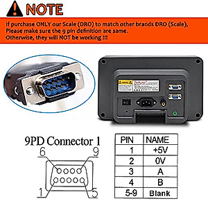 TOAUTO Digital Readout 2 Axis 3 Axis DRO Display Linear Scale 100~1000mm Precision 5um for Bridgeport/Knee Milling Lathe EDM Mill Machine (DRO-2Axis)