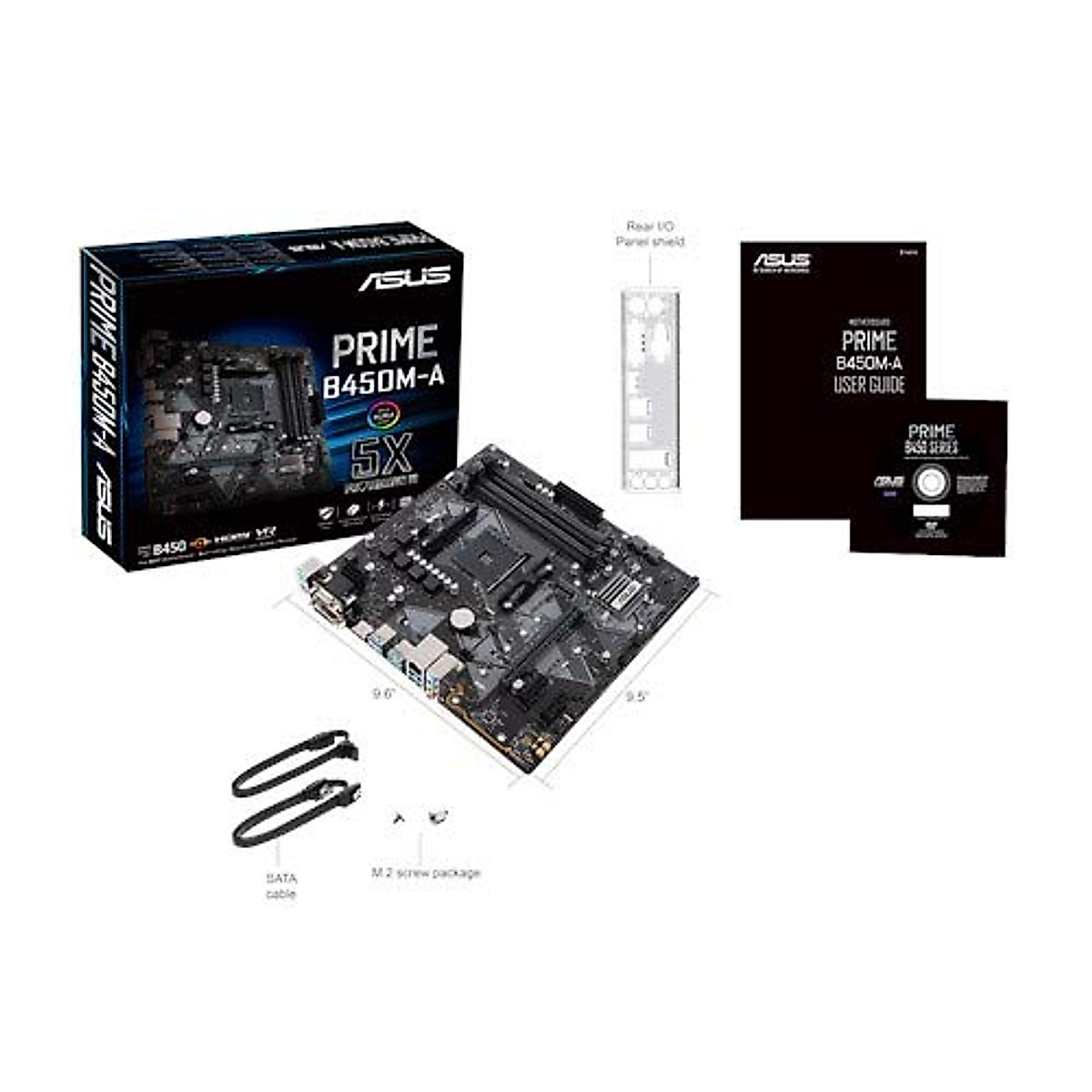 Asus Prime Tuf AMD B450 Micro ATX DDR4-SDRAM Motherboard