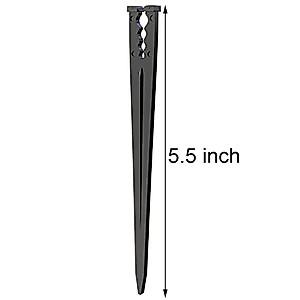 AxeSickle 100 Pcs Drip Irrigation Stakes for 1/8 1/4 Inch Tubing Hose Irrigation Support Stakes for Gardening Patio Lawn
