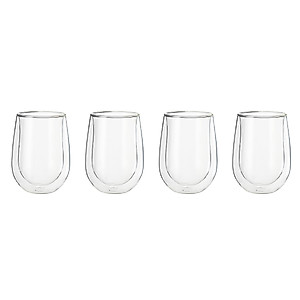 HENCKELS Cafe Roma Wine Glass Set, 4-pc, Clear