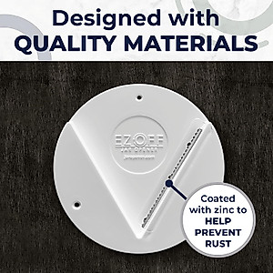 EZ Off Jar Opener for Weak Hands - Under Cabinet, Easy Grip, One Handed Jar & Bottle Opener - Removes Tight Jar Lid for Seniors with Arthritis - Essential Kitchen Gadgets for Home Assistance - White