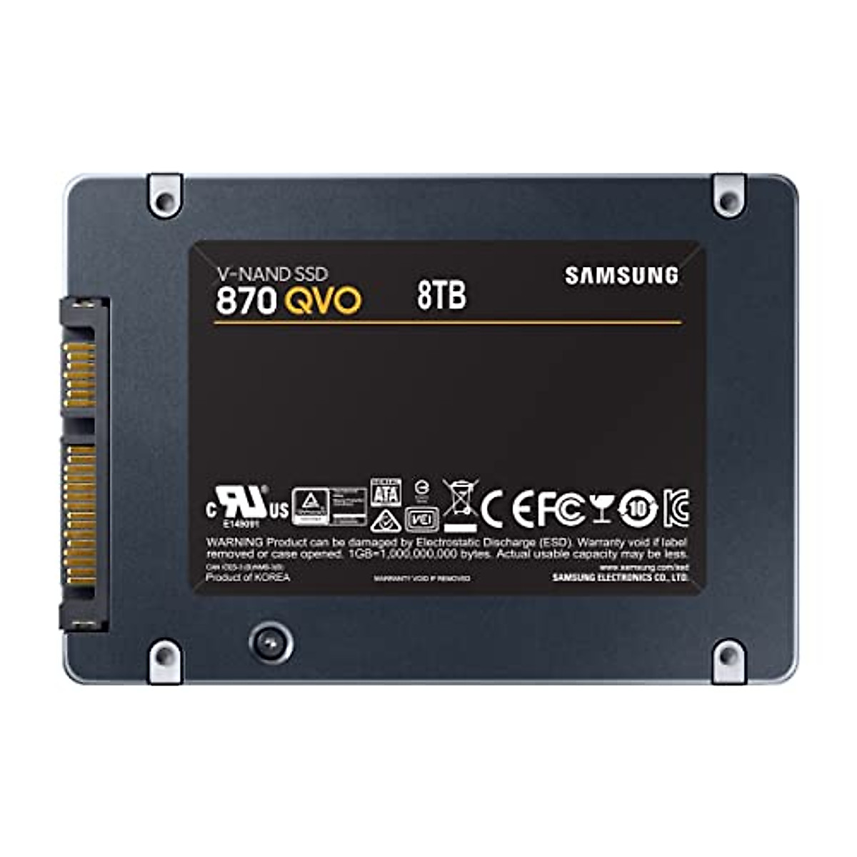 SAMSUNG 870 QVO 8 TB SATA 2.5 Inch Internal Solid State Drive (SSD) (MZ-77Q8T0), Black