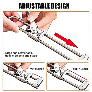 Fullofcarts Jar Opener - Adjustable Multifunctional Stainless Steel Can Opener Jar Lid Gripper - Jar Opener for Weak Hands, Senior Arthritis (1Pcs)