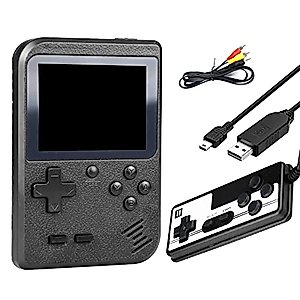 Trovono Retro Handheld Game Console, Portable Retro Video Game Console with 500 Classical FC Games, 3.0-Inch Screen 1020mAh Rechargeable Battery Support for Connecting TV and Two Players(Black)