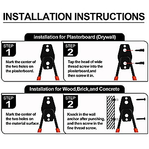 DIRZA Garage Hooks 10 Pack Steel Garage Storage Utility Double Hooks, Heavy Duty Wall Mount Tool Hangers Organizers for Organizing Ladder, Power Tool,Bulk Items, Shovel, Ropes