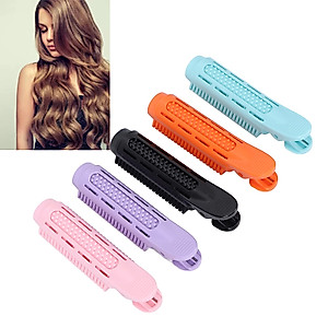 FILFEEL Volumizing Hair Curling Tools - 10pcs Root Clips, Spiral Clamps for Natural DIY Curly Hairstyling