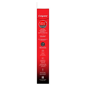 Colgate 360 Optic White Pro-Series Battery Black Toothbrush