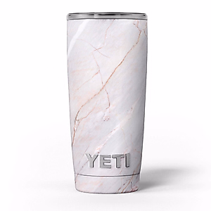 Design Skinz Slate Marble Surface V14 - Skin Decal Vinyl Wrap Kit Compatible with The Yeti Rambler Cooler Tumbler Cups