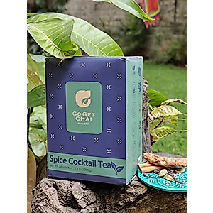 Go Get Chai Spice blend tea with Ashwagandha, Clove, Cinnamon, Ginger, Pepper. Vegan. No plastics. Black Tea. No preservatives. All natural. Chai tea. 2.2 lbs