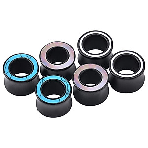 TBOSEN 6PCS Sets Sandalwood Gauges Wood Tunnels Wooden Ear Plugs Earrings Body Jewelry Stretching Tapers Expanders 0g-1" in 8mm-25mm(1/2")