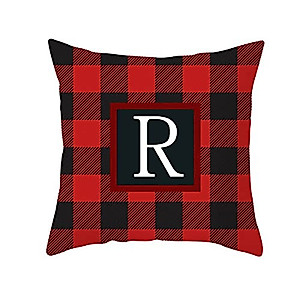TUNKENCE Christmas Pillow Covers Winter Holiday Cushion Case Square Cushion Covers for Sofa Couch Winter Holiday Home Decor,18X18