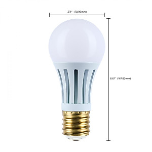 Satco LED Three-Way Lamp, 10/22/33W, Mogul Base, 3000K, White Finish (1)