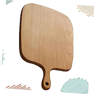 BESTonZON 1pc Wood Serving Tray Large Cutting Board Wooden Serving Tray Mincing Board Breadboard Chopping Block Bamboo Khaki Wooden Chopping Board Cutting Block for Kitchen Cheese Platter
