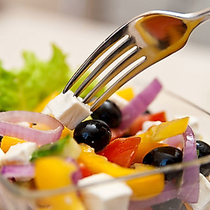 Flylin 2Pcs Extending Fork, Adjustable Telescopic Fork Stainless Steel Extendable Long Handle Fork Stainless Steel Retractable Fork for Eating BBQ Dinner Dessert (8.7-25.4inch)